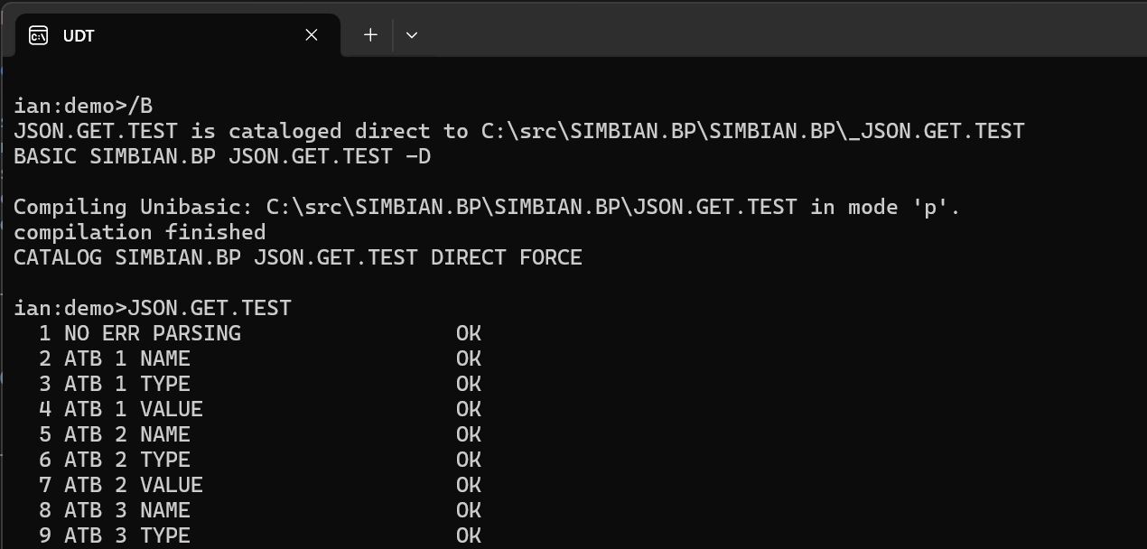 Parsing JSON data from PICK Basic Parsing JSON data from PICK Basic